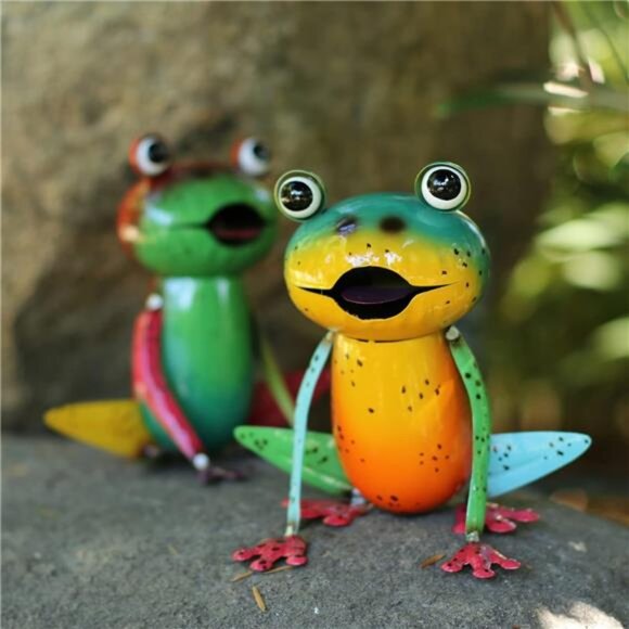 Accents | Metal Yard Art Garden Decor Frog Lawn Patio Ornaments Set Of ...